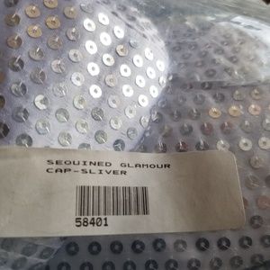 Accessories | Silver Sequin Ball Cap | Poshmark